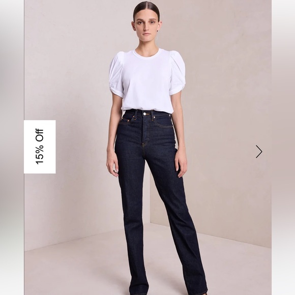 Tops | Alc Kati Puff Sleeve White Top | Poshmark